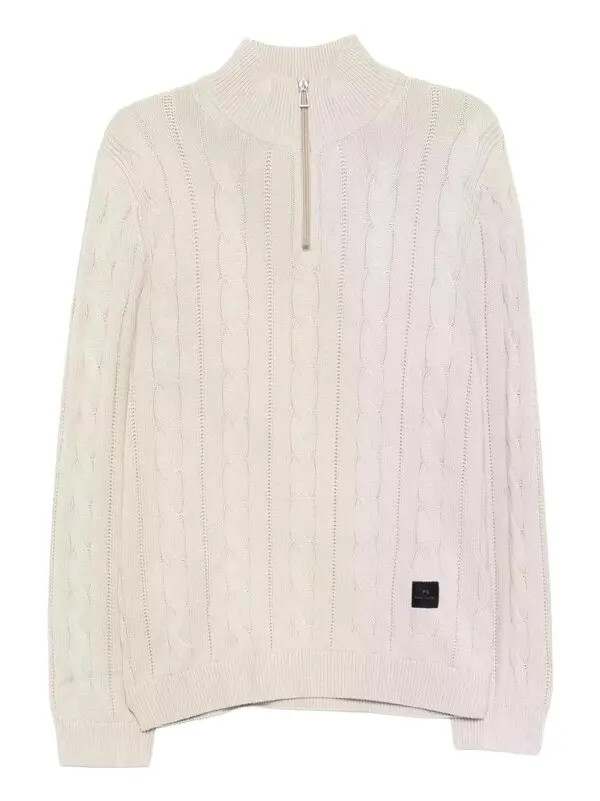 Paul Smith Cable-knit Jumper - Neutrals