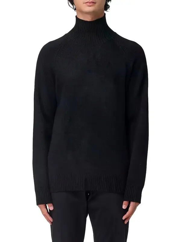 PAOLO PECORA Ribbed Turtleneck Sweater - Black