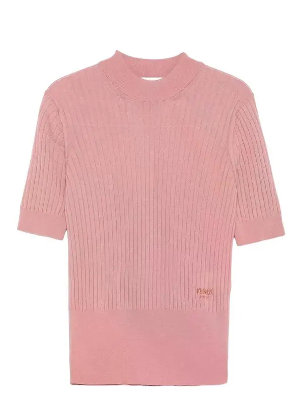 Fendi Wool-blend T-shirt - Pink