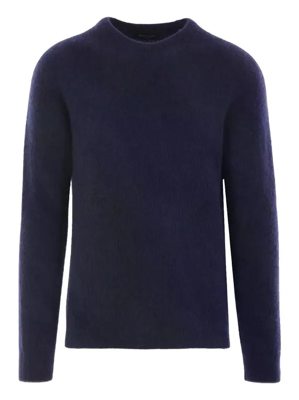 ROBERTO COLLINA Round-neck Long-sleeve Sweater - Blue