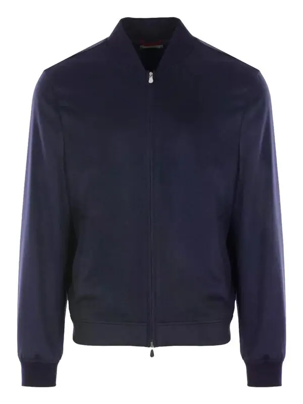 Brunello Cucinelli Zip-fastening Bomber Jacket - Blue