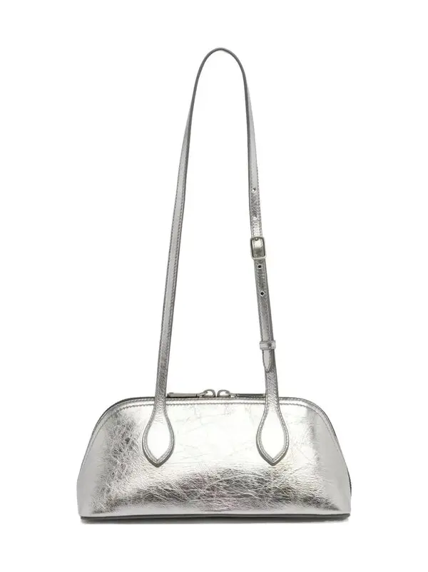 Bally Mini Praline Leather Shoulder Bag - Silver