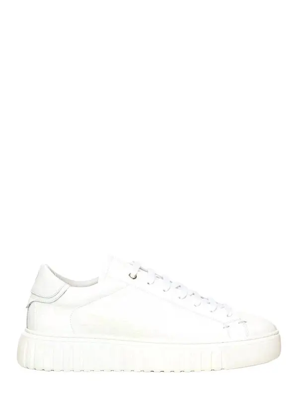 GIULIANO GALIANO Mars Crock Leather Sneakers - White