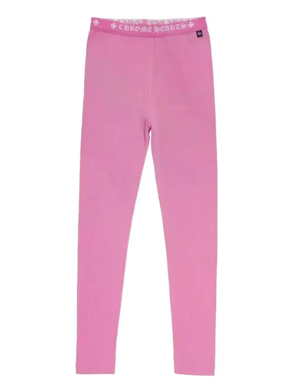 Chrome Hearts Logo-detail Leggings - Pink