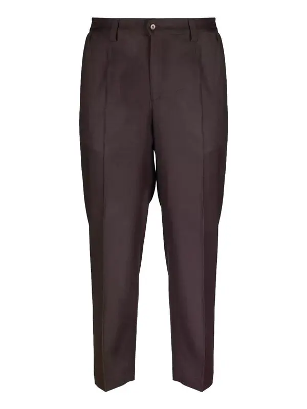 BRIGLIA 1949 Pressed-crease Trousers - Brown