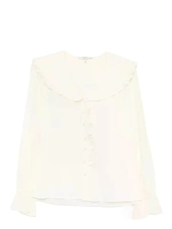 Chloé Ruffled-collar Blouse - Neutrals
