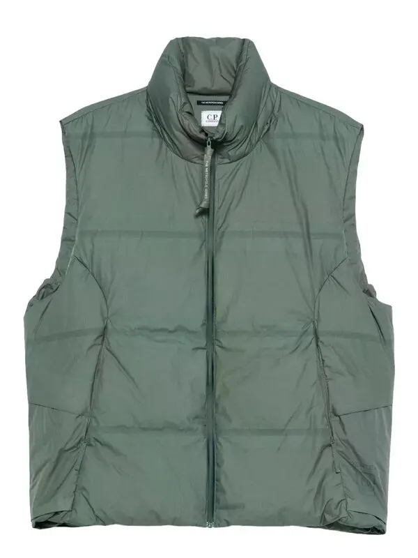 C.P. COMPANY Quilted High-neck Vest - Green