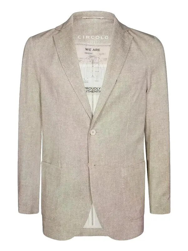 CIRCOLO 1901 Notched-lapel Blazer - Neutrals