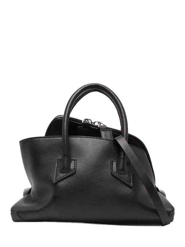 Attico Leather Tote Bag - Black