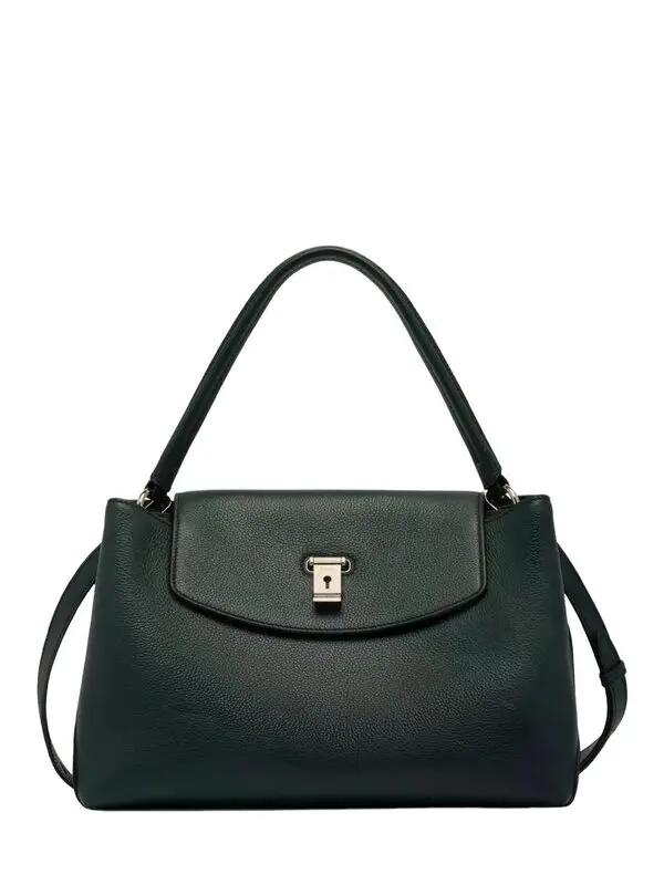 Bally Lock Me Grained Tote Bag - Green