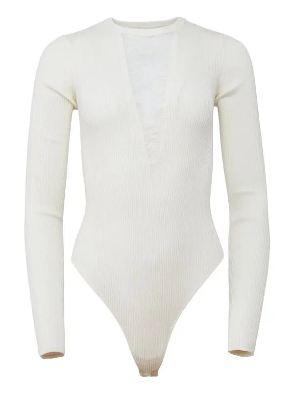 Fleur Du Mal Quinn Bodysuit - Ivory