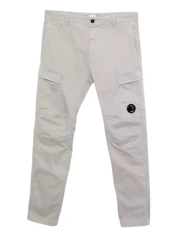 C.P. COMPANY Logo-plaque Cargo Trousers - Grey