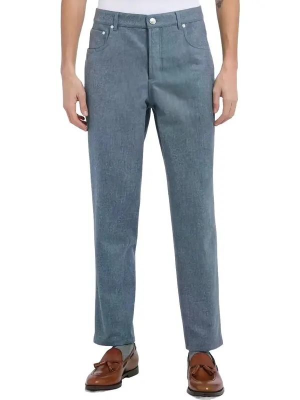 Brunello Cucinelli Button-fastening Trousers - Grey