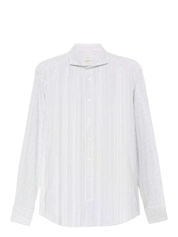 TRAIANO MILANO Striped Shirt - Grey