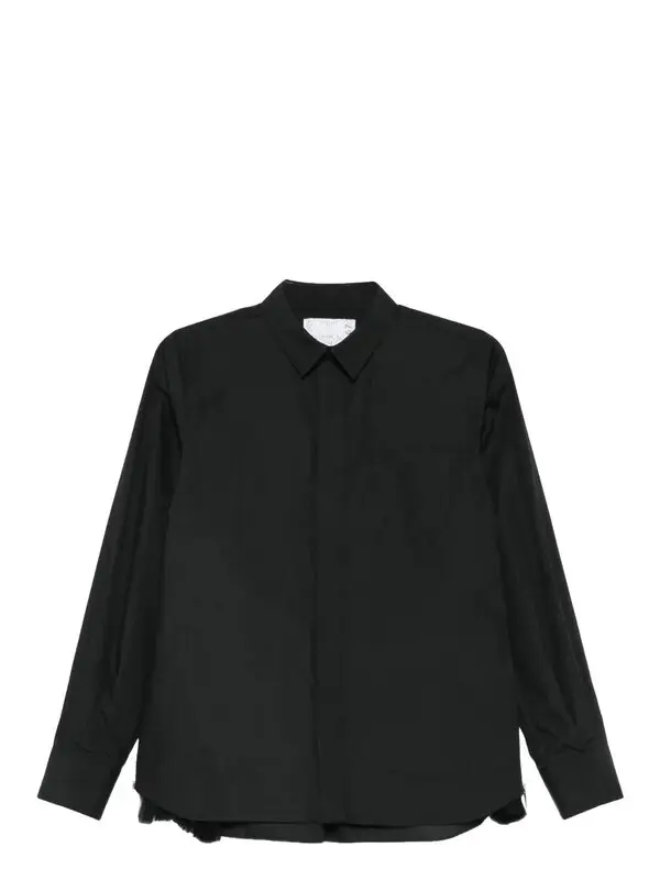Sacai Long Sleeve Shirt - Black