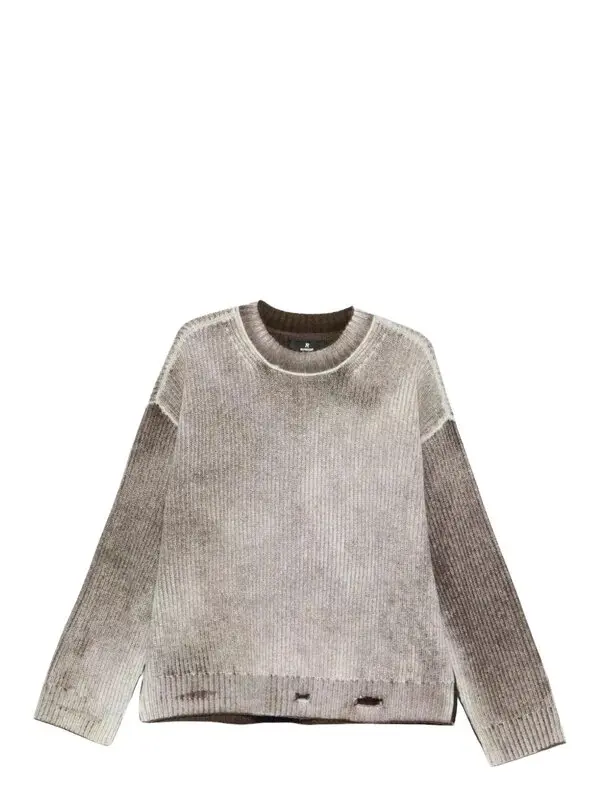 REPRESENT Wool Distressed Sweater - Grey