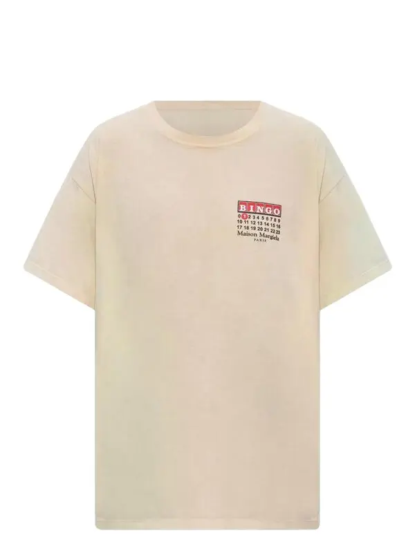 MAISON MARGIELA Logo-print T-shirt - Neutrals