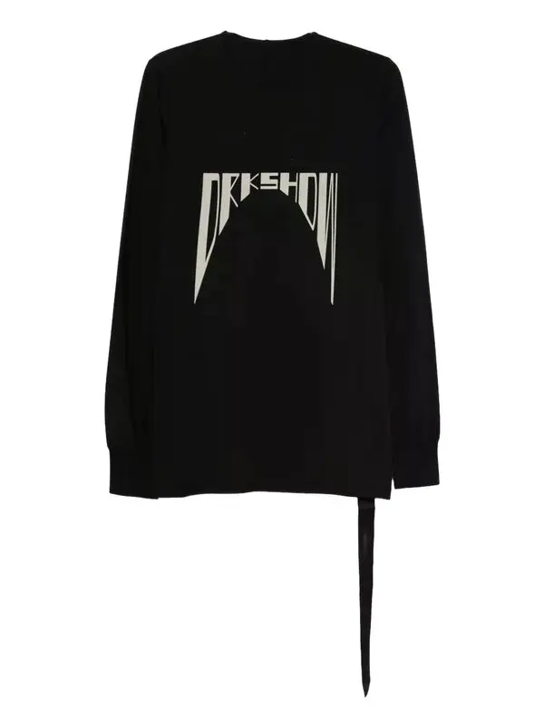 Rick Owens Graphic-print Long-sleeve T-shirt - Black