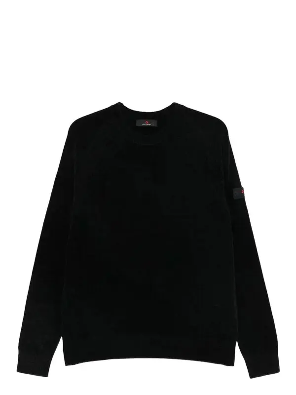 Peuterey Textured Crew-neck Sweater - Black