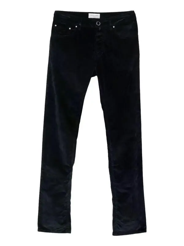 Jacob Cohen Corduroy Straight-leg Trousers - Blue