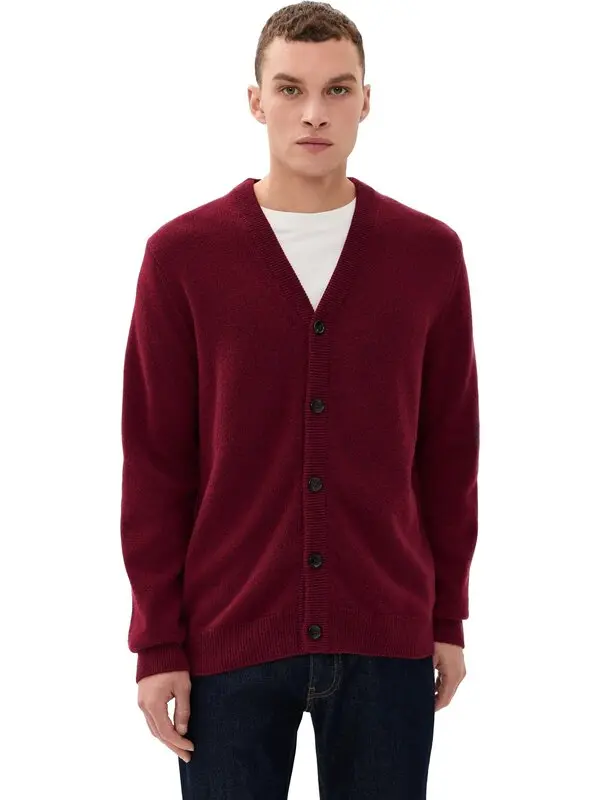 Paul Smith Wool Cardigan - Burgundy