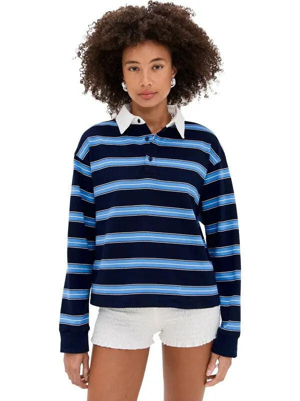 Lioness Countryside Jersey Top - Midnight Stripe