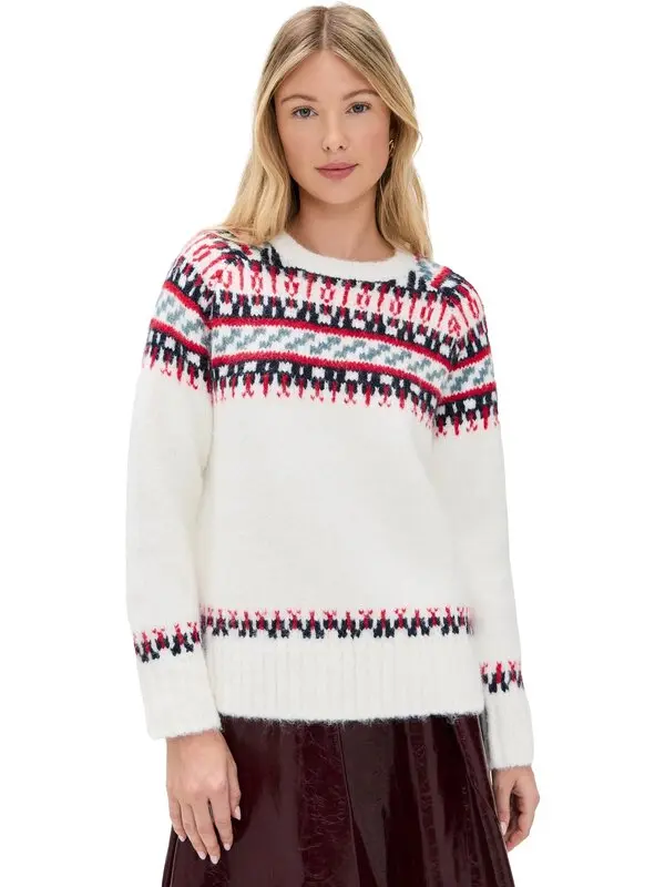 Hunter Bell Josie Sweater - Cream Fairisle
