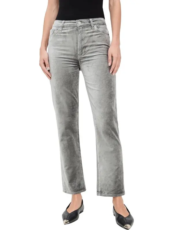 FRAME Le Sleek Straight Jeans - Oyster Velvet