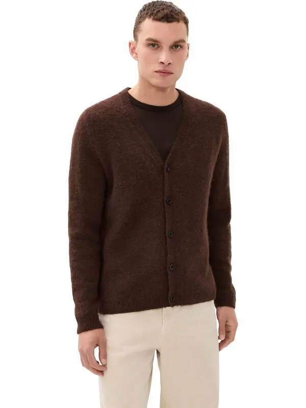 KNICKERBOCKER Amos Alpaca Cardigan - Brown