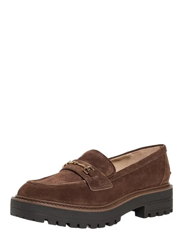Sam Edelman Lea Platform Loafers - Mustang Brown