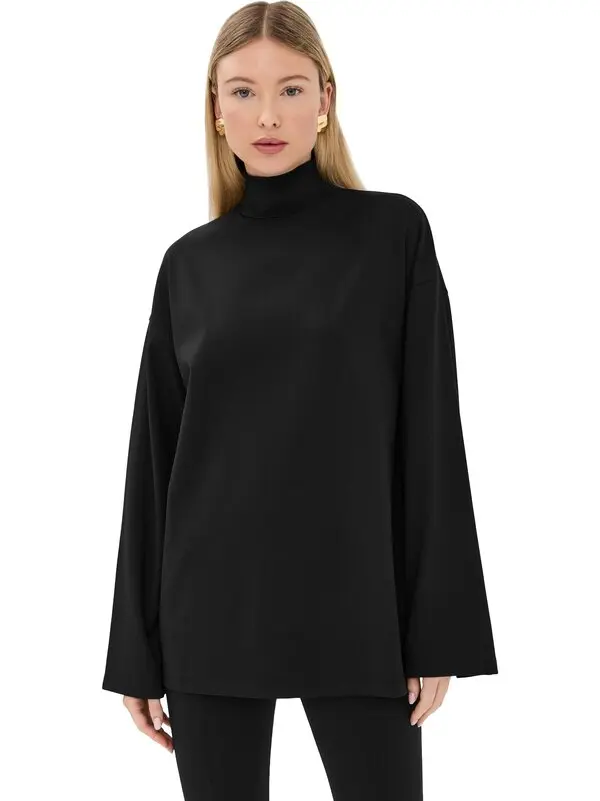 Wardrobe.NYC Opaque Lounge Top - Black