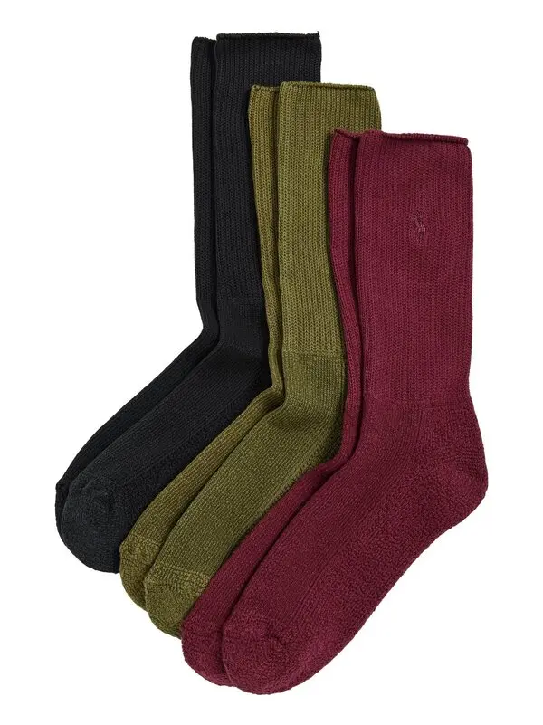 Ralph Lauren Garment Dye Crew Socks 3-pack - Doast