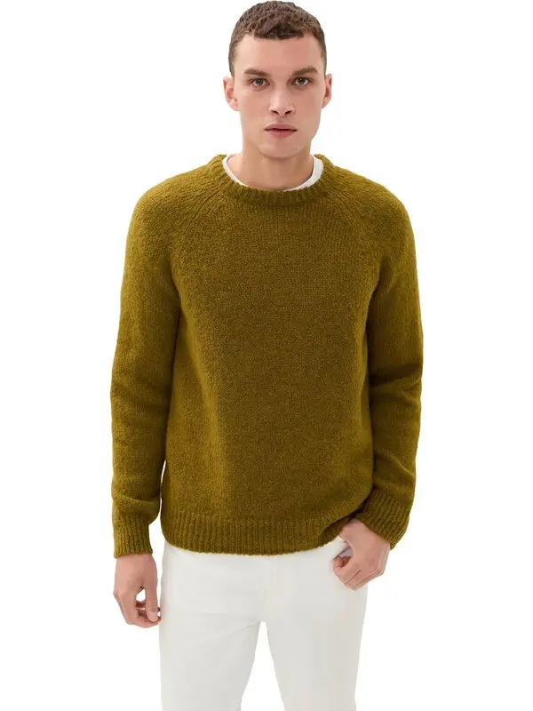 KNICKERBOCKER Bud Alpaca Sweater - Chartreuse