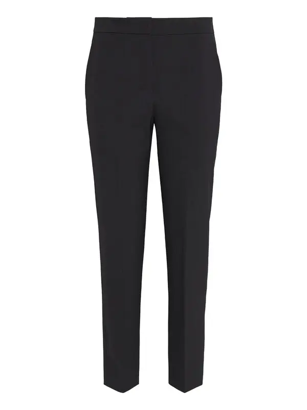 Max Mara Gabardine Slim Trousers - Black