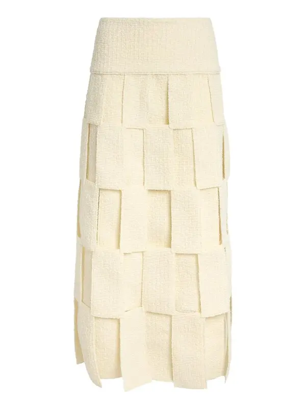 A.W.A.K.E. Mode Rectangle Maxi Skirt - White