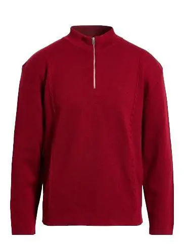 DANIELE FIESOLI Turtleneck Merino Wool Pullover - Brick