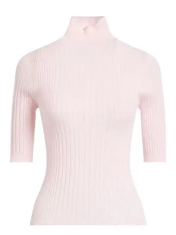 Peserico Light Virgin Wool Turtleneck Top - Pink