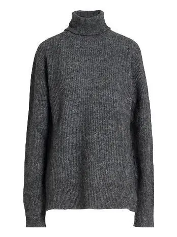 Officine Générale Turtleneck In Alpaca Wool Blend - Grey