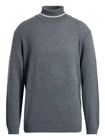 Eleventy Platinum Turtleneck Wool Top - Grey