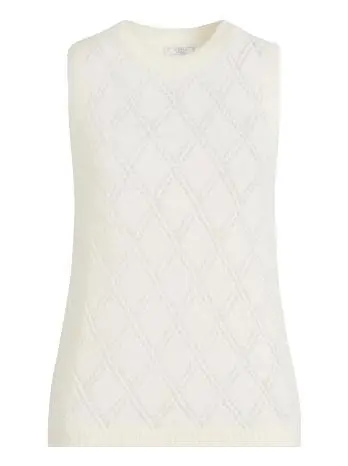 Peserico Sleeveless Knitted Sweater - White