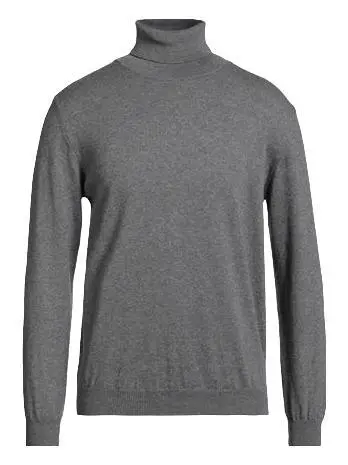 BELLWOOD Turtleneck Cotton Cashmere Knit Top - Grey