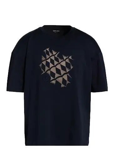 Giorgio Armani T-shirt Midnight Size Cotton, Organic Cotton - Blue