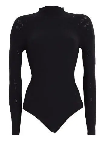Wolford Perforated Bodysuit - Black