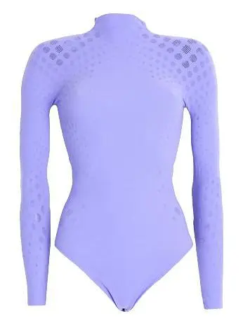Wolford Perforated Bodysuit - Purple