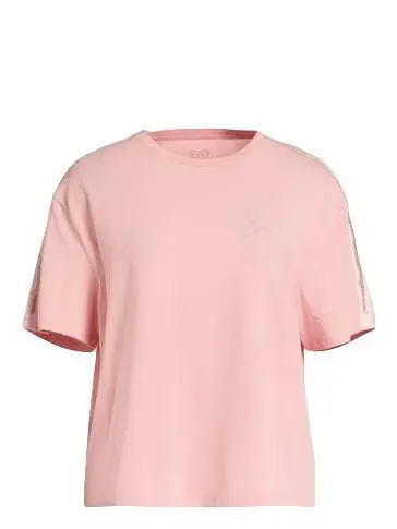 EA7 Cotton-blend Jersey T-shirt - Pink