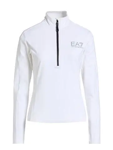 Emporio Armani Half-zip Printed Sweatshirt - White
