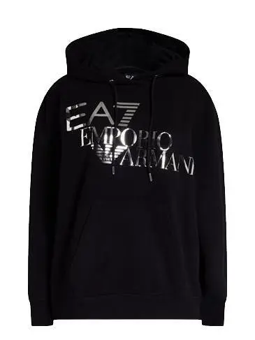 EA7 Hooded Fleece Sweatshirt - Black