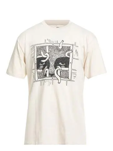 Obey T-shirt Size Cotton - Beige