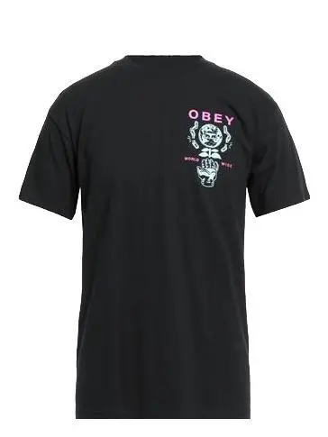 Obey T-shirt Size Cotton - Black