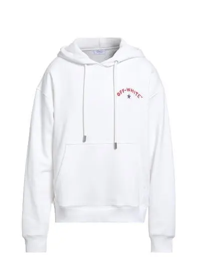 OFF-WHITE™ Cotton And Elastane Logo Hoodie - White